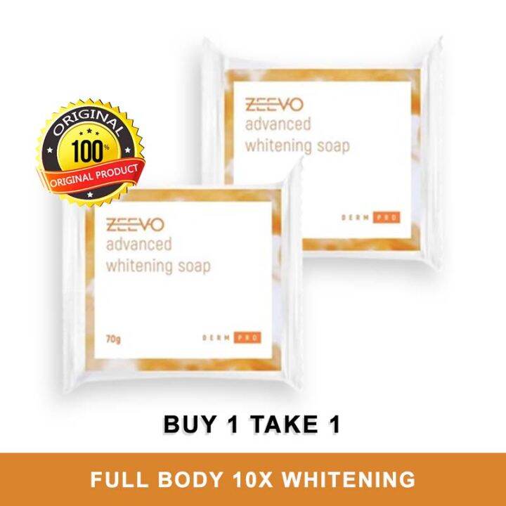 BUY 1 TAKE 1 Zeevo Advanced Whitening Soap 70g | Lazada PH