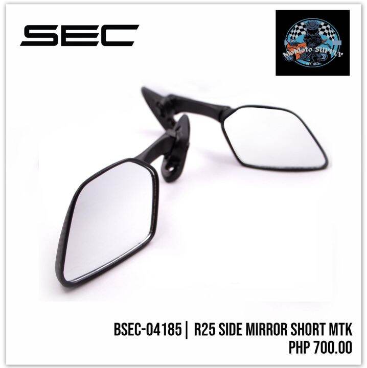 SEC R25 SIDE MIRROR SHORT & LONG STEM MTK UNIVERSAL | Lazada PH