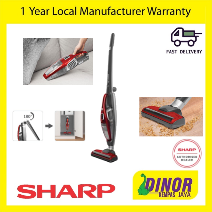 Sharp 2 in 1 Cordless Upright Stick Vacuum Cleaner 150W ECLH18S | Lazada