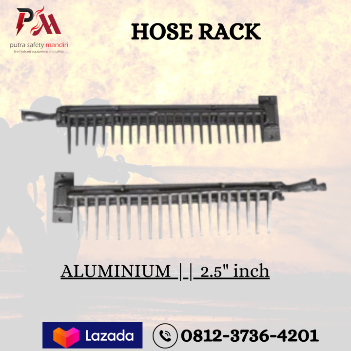 HOSE RACK 2.5 INCH ALUMINIUM LOKAL SISIR SELANG GANTUNG PEMADAM ...