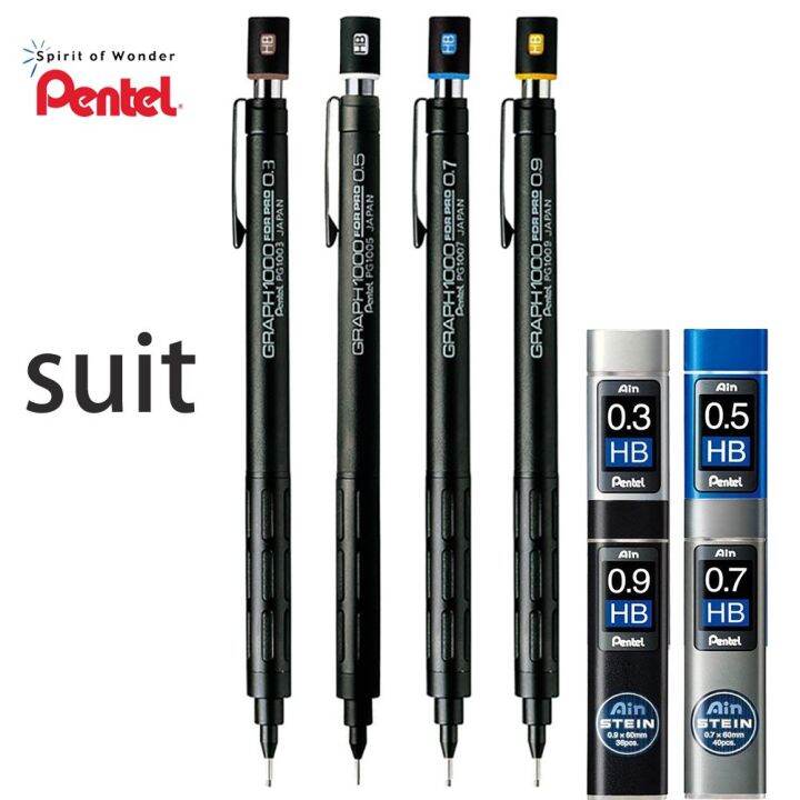 ชุด1000กราฟ Pentel ของญี่ปุ่นดินสอกดสำหรับดินสออัตโนมัติคลาสสิกมืออาชีพ ...