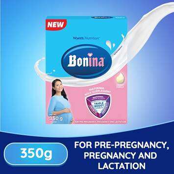 BONINA® Powdered Milk Drink (CREAMY VANILLA) for Pre-pregnancy, Pregnancy and Lactation 350G ...