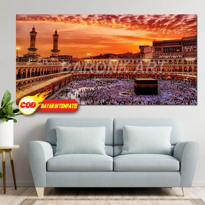 HIASAN DINDING POSTER CETAK KABAH BA01/ LUKISAN CETAK KABAH / HIASAN ...