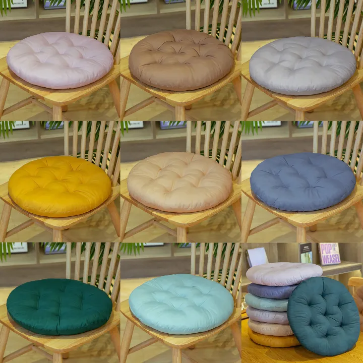Memory Foam Office Chair Pad Round Chair Cushion Polyester Nonslip ...