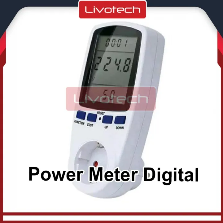 Pengukur Daya Listrik Digital Kwh Power Meter Volt Ampere Watt Stop Kontak | Lazada Indonesia