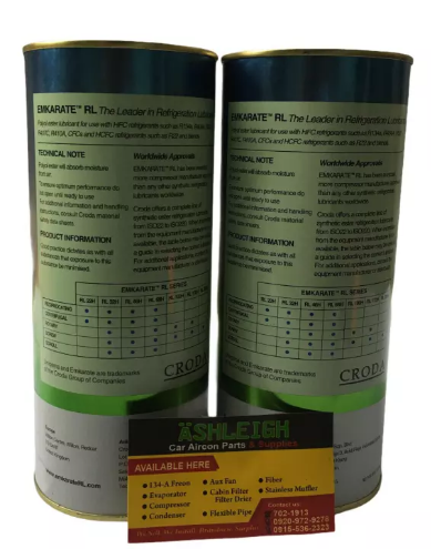 2 Emkarate oil Car Aircon Refrigeration oil Lubricant R134a r22 r410a ...