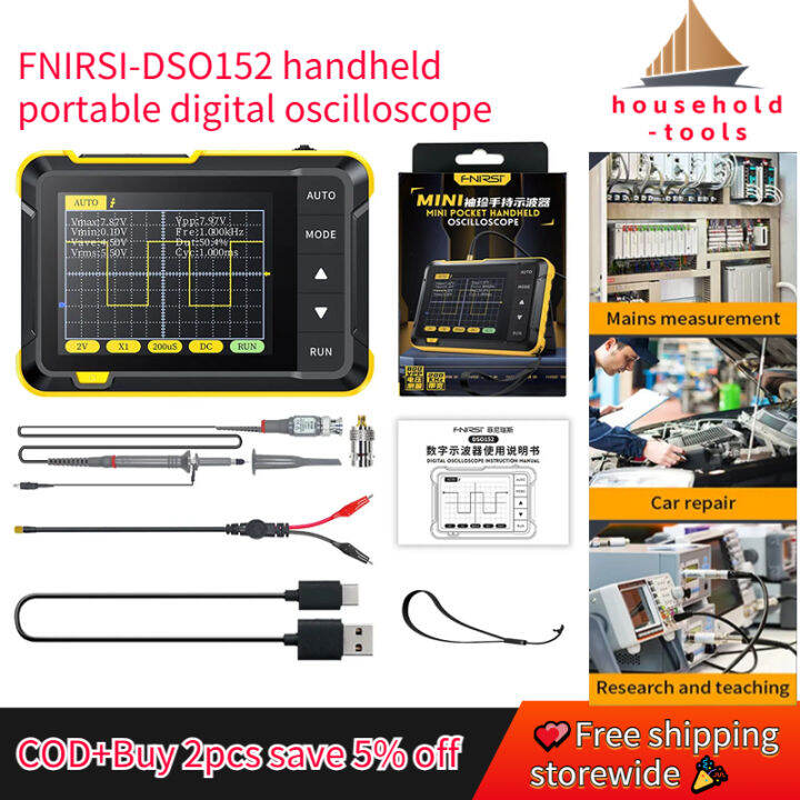 【💕Ready Stock🎉】household-tools FNIRSI-DSO152 Digital Oscilloscope ...