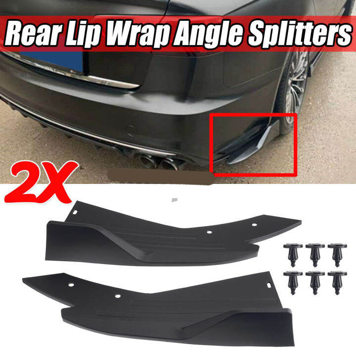 xingfan 2X Universal Car Rear Bumper Lip Diffuser Splitter Canard ...