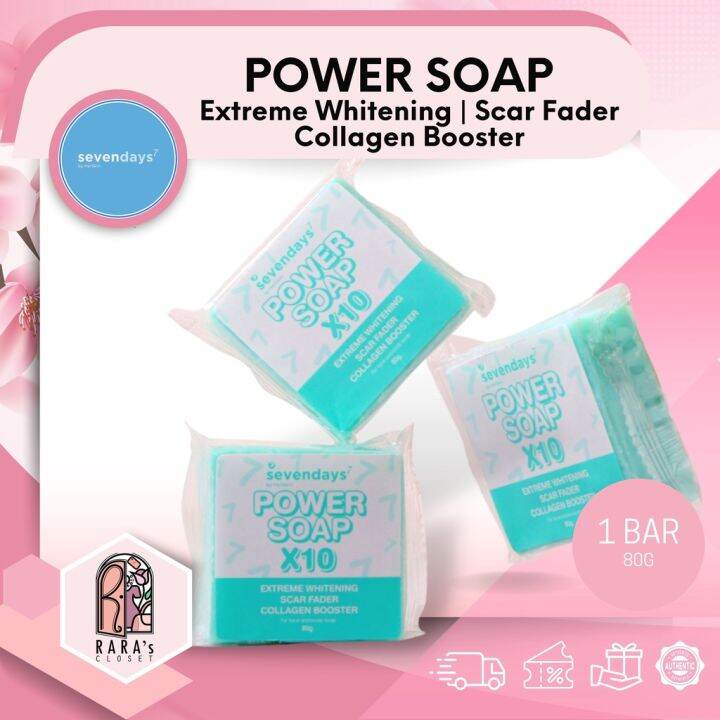 SEVENDAYS 1 BAR Power Soap x10 by Herskin Kath Melendez KathRye Her ...