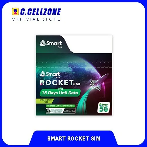 【IN Stock】 Smart Rocket Sim With Unli Data For 15 Days | Lazada PH
