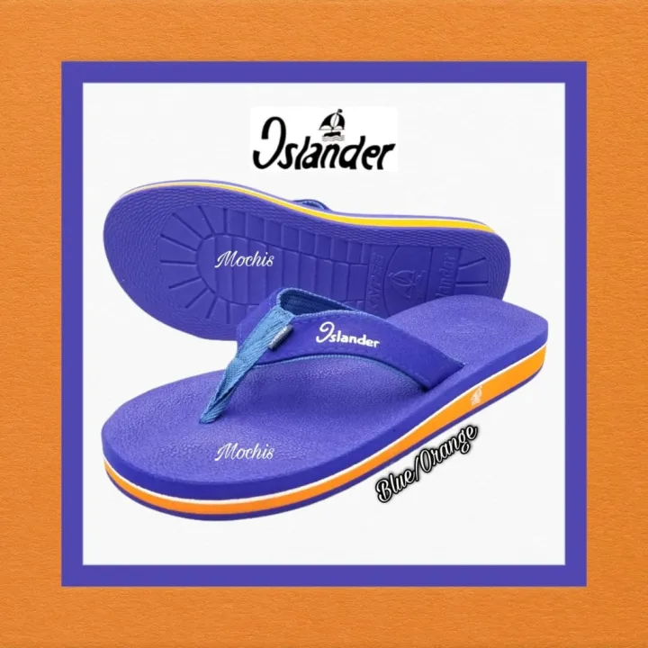 Islander Men's 'BlueOrange' 100 Authentic and Original slippers ...