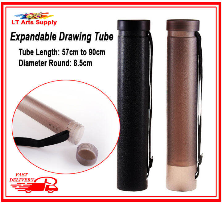 Portable Plastic Drawing Tube Expandable Telescopic Storage Case for ...