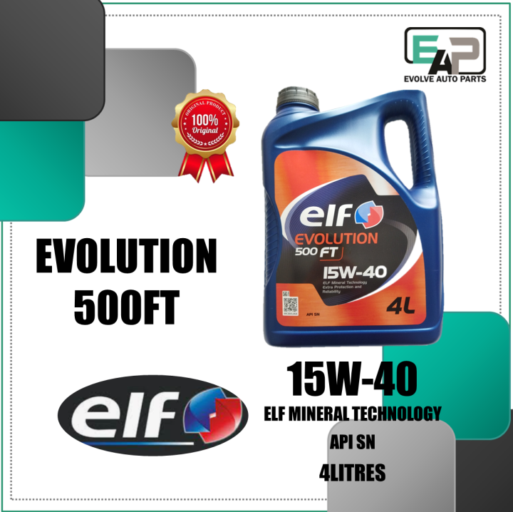 ELF EVOLUTION 500FT 15W-40 4 LITERS | Lazada