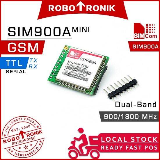 Mini SIM900A GSM Module (5V) w Antenna SIM 900A 900 | Lazada