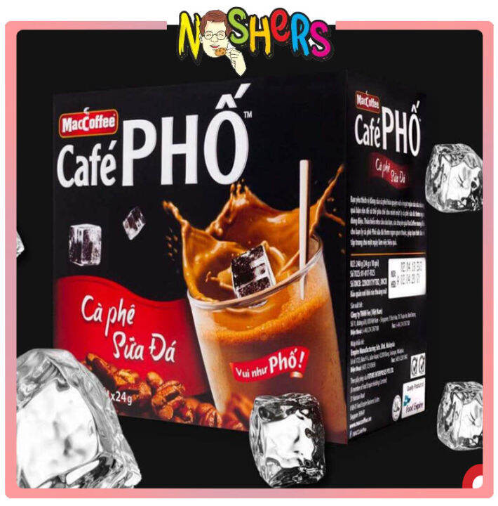 Noshers MacCoffee Café Pho Iced Milk Coffee Cafe Pho (10 Sachet x 24g ...