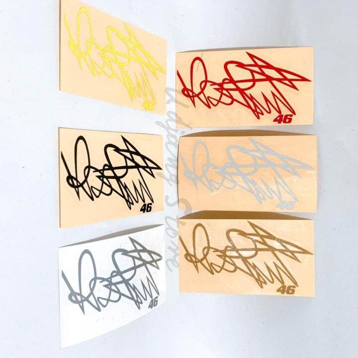TANDA TANGAN ROSSI VR46 STICKER CUTTING | Lazada Indonesia