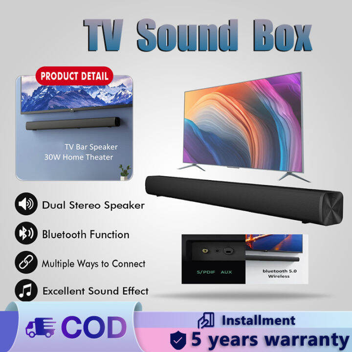 TV Speaker Soundbar Speaker Bluetooth 5.0 TV Soundbar 3D Surround ...
