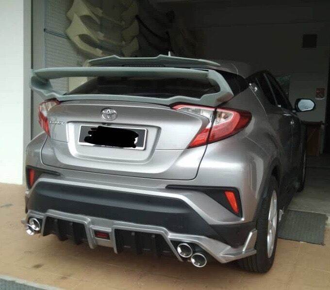 Toyota Chr c-hr nobelesse rear boot trunk top spoiler lip noblesse ...