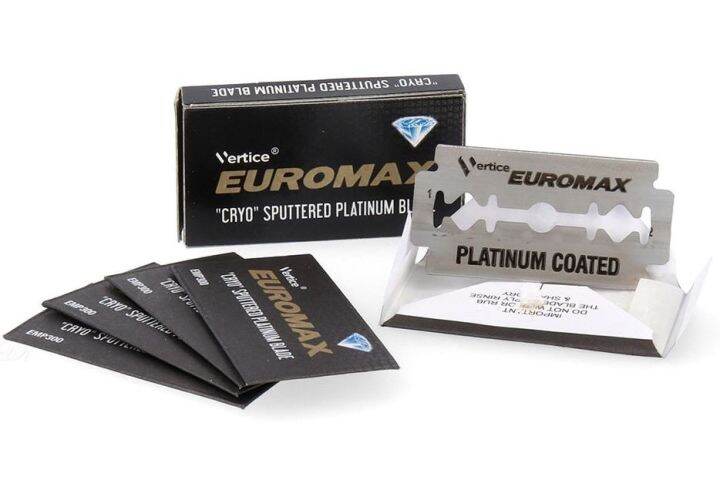 SILVERMAX (Euromax) 25pcs Double Edge "CRYO" Sputtered Platinum ...