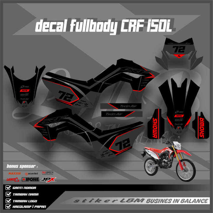 decal stiker fullbody crf 150L simpel keren /DECAL CRF 150 L [BISA ...