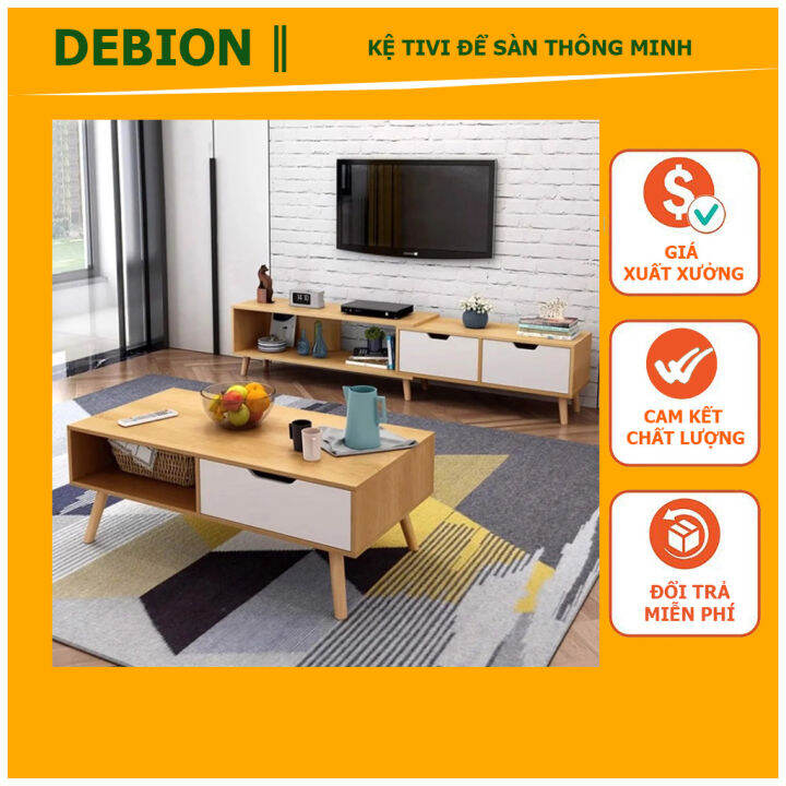 [Freeship Max]_Bộ kệ tivi bàn trà sofa DEBION phong cách bắc âu thay ...