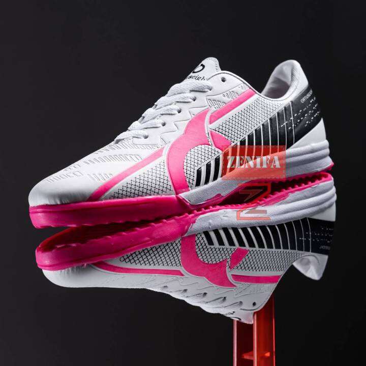 Sepatu Futsal Ortuseight Liberte Catalyst FG IN White Pink X BBS Ortus ...