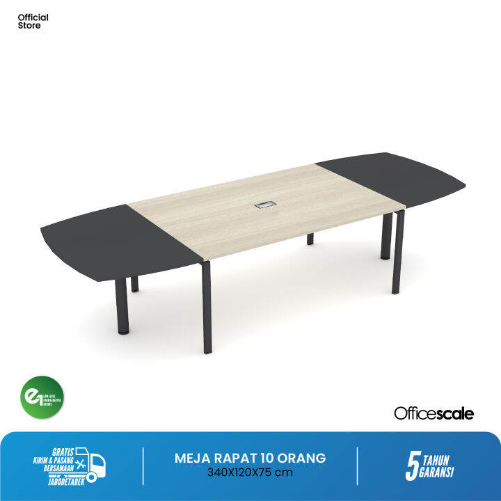 Meja Rapat I Meja Meeting 10 Orang + 2 Join Table Officescale | Lazada ...