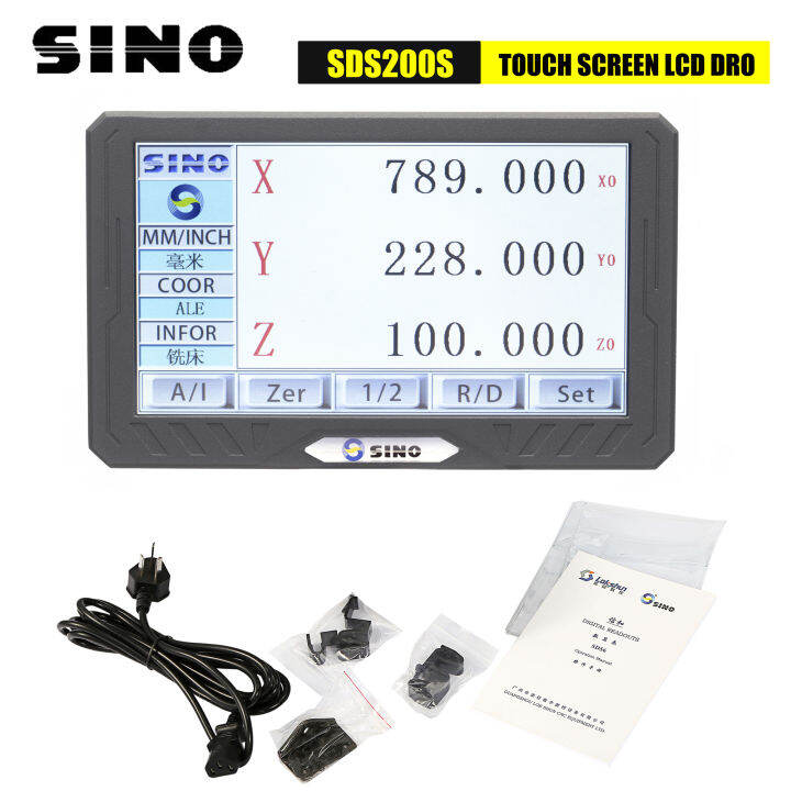 lh3tih NEW SINO SDS200S 3 Axis LCD Full Touch Screen Digital Readout ...