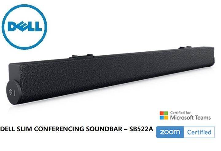 Dell Slim Conferencing Soundbar – SB522A Certified for Zoom/ Microsoft ...