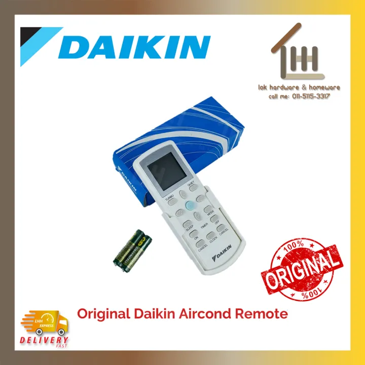 [ 100% Original ] DAIKIN REMOTE CONTROL With battery | Lazada
