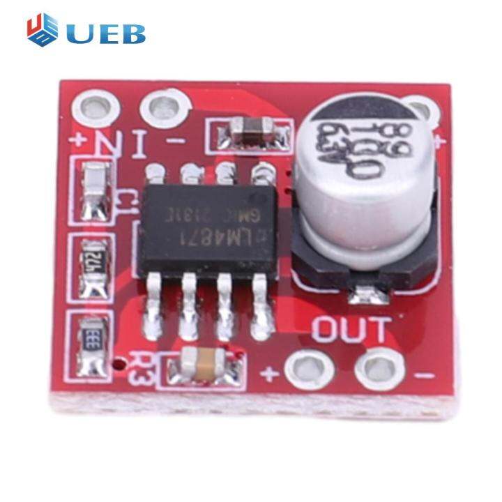 บอร์ดโมดูลบอร์ด LM4871เครื่องขยายเสียง3W MODUL Amplifier Audio DC 3V-5V ...
