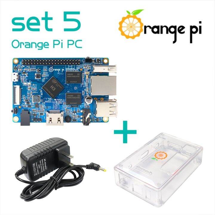 Orange Pi PC Transparent ABS Case Power Supply Supported Android Ubuntu Debian Open Source ...