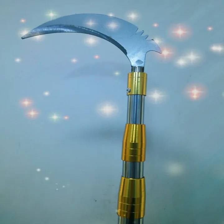 Outdoor fishing spot cleaning fishing grass long rod telescopic sickle ...