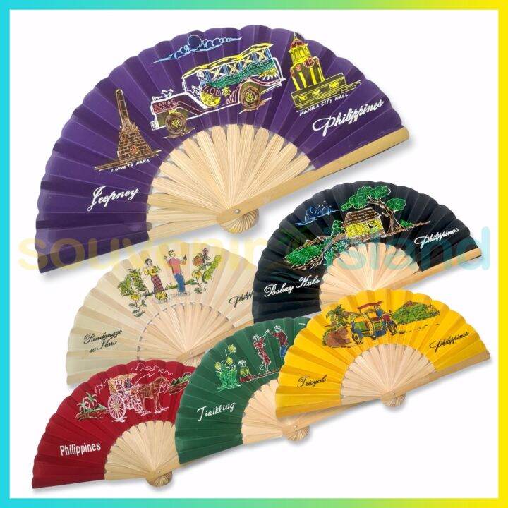 Bamboo Cloth Spanish Fan Handfan Philippine Souvenir | Lazada PH