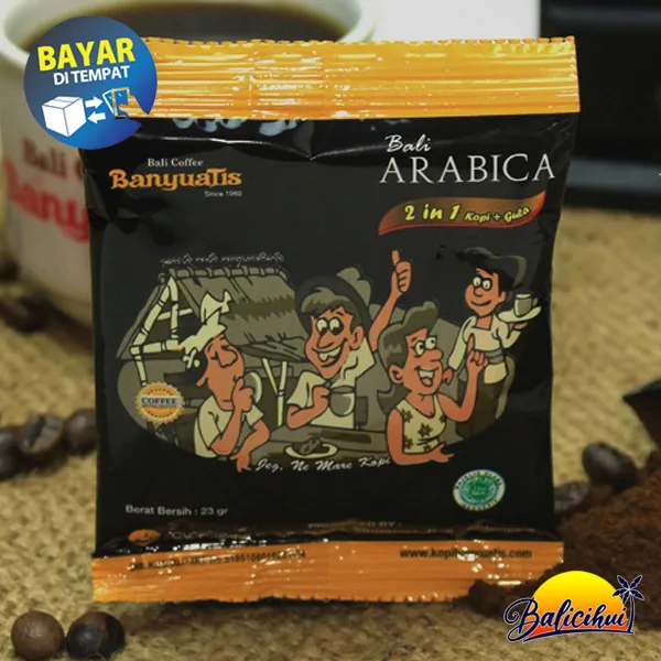 BALICIHUI Kopi Banyuatis Bali Arabica 2 in 1 (Kopi + Gula) 10 Sachet ...