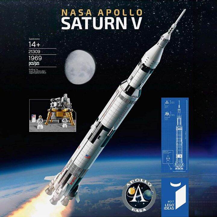 Compatible NASA Apollo Saturn V Outer Space Model Rocket for Kids and s ...