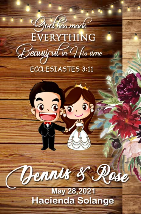 Personalized Ref Magnet for Wedding Souvenir ( 30 -100 pcs set ...