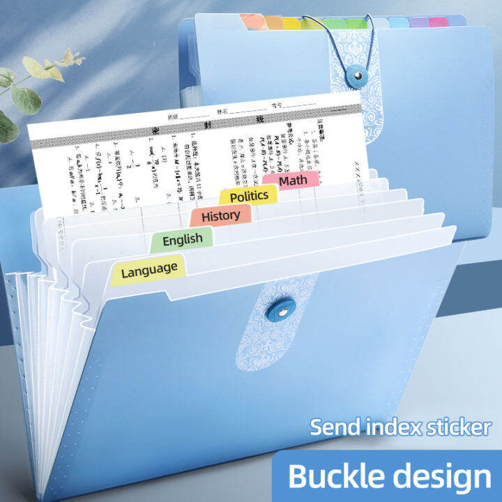 Folder Multi-layer organ bag folder 8 cells Office Classification ...