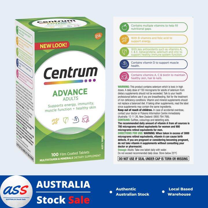 Centrum Advance for Adults, 100 Tablets | Lazada PH