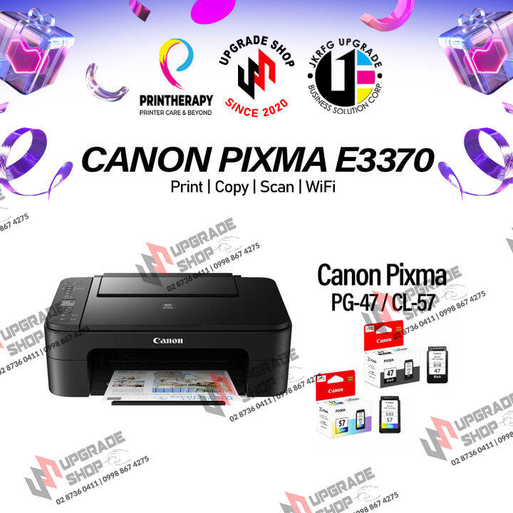 Canon PIXMA E3370 Inkjet Printer | Lazada PH