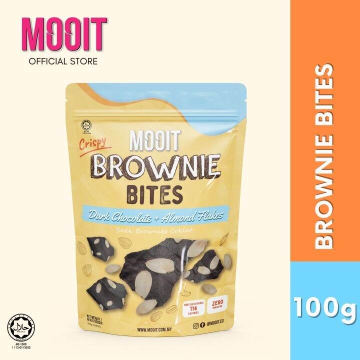MOOIT Brownie Bites 【 100g 】- HALAL CERTIFIED | Lazada