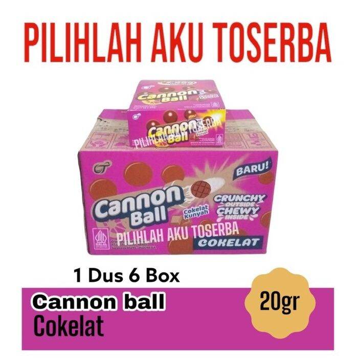 CANNON BALL COKELAT Kunyah 20 gr isi 12 sachet - ( HARGA 1 DUS isi 6 ) | Lazada Indonesia