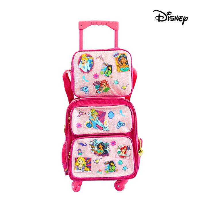 Disney Princess 4-Wheels Trolley Backpack Set | Lazada PH