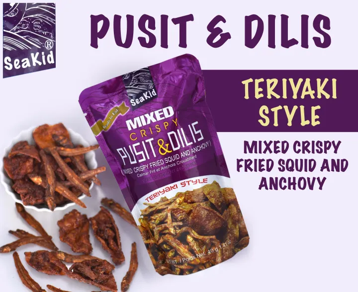Seakid Mixed Dilis & Pusit in Teriyaki 40g | Lazada PH