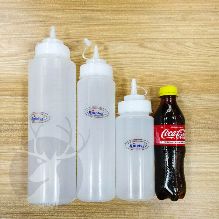 UNIPLUS 1000ml/560ml/360ml Sauce Dispenser BBQ Sauce Vinegar Oil Ketchup Gravy Salad Squeeze ...