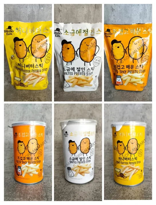 Master Kim Honey Butter Potato Stick 70gr / Salted Potato Stick / Hot ...