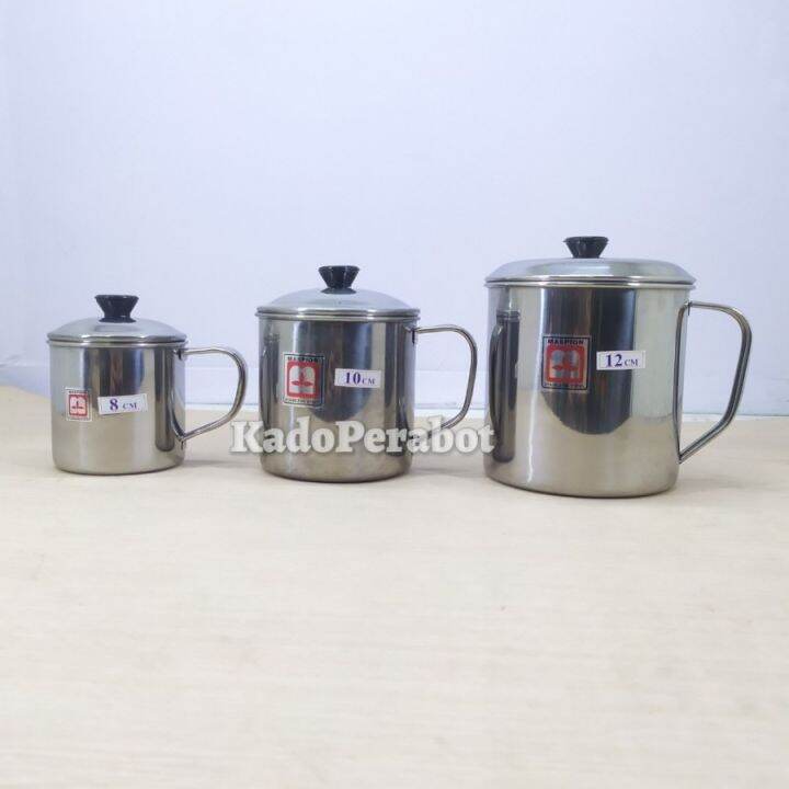 mug stainless maxim 12cm - cuntang stenlis tebal - gelas stenlis tebal ...