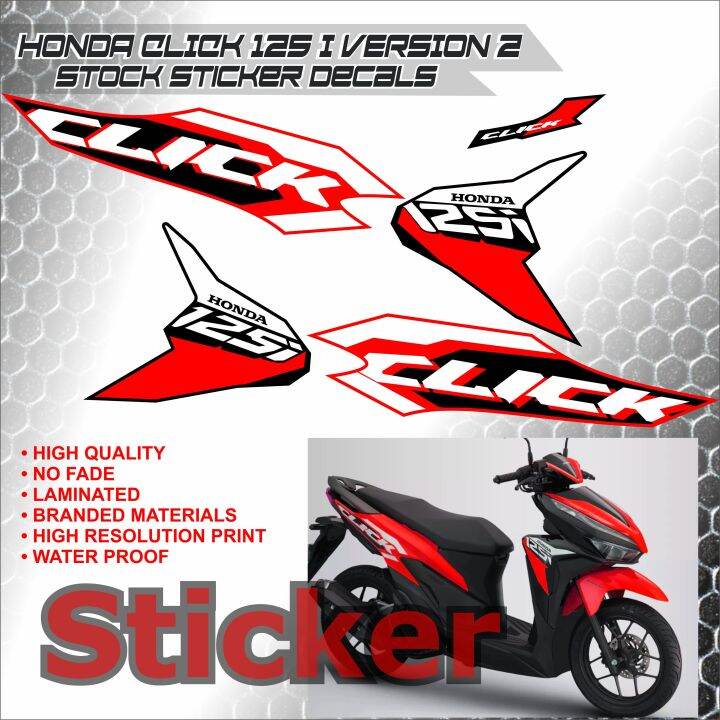 Click 125i v2 Stock Sticker | Lazada PH