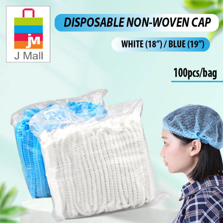 [100pcs] DISPOSABLE 18 INCH WHITE / 19 INCH BLUE Disposable Non Woven ...