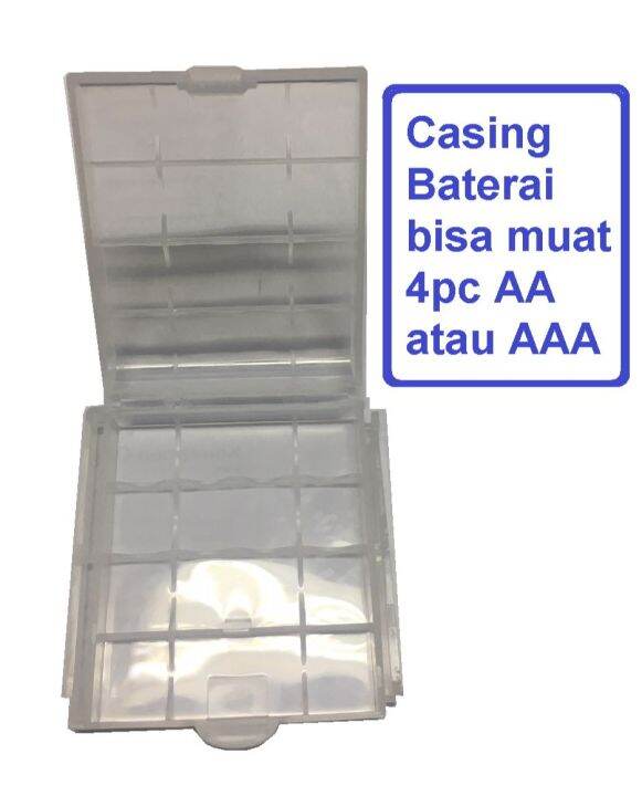 Kotak Baterai AA atau AAA - Case Box Batere A2 A3 - Casing Battery Box ...